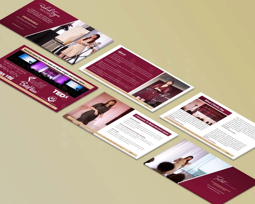 Speaker One sheet and EPK Designing Services - Soft Solutionss